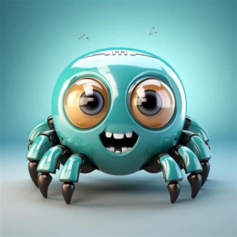 Premium Ai Image Cartoon Spider 3d
