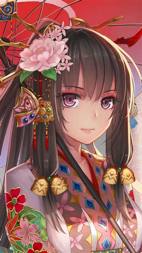 Anime Girl With Kimono At Emma Gresswell Blog