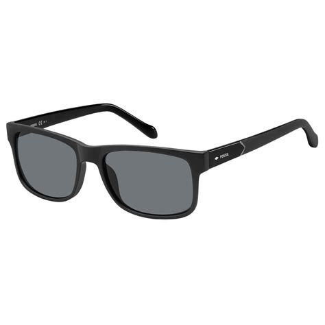 Fossil Mens Fos3061s Rectangular Sunglasses Matte Black