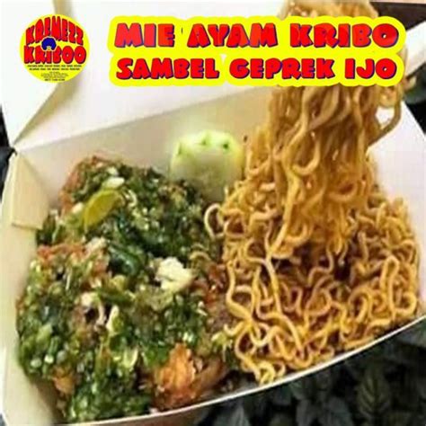Jual Paket Mie Ayam Kribo Sambel Geprek Ijo Shopee Indonesia