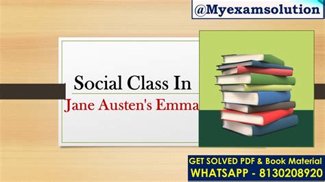 Discuss The Theme Of Social Class In Jane Austens Emma My Exam Solution