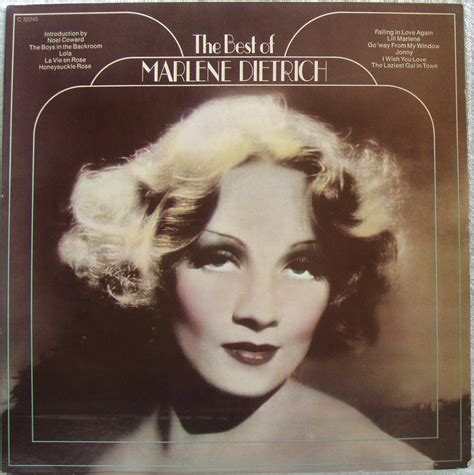 Vocal Jazz Marlene Dietrich The Best Of Marlene Dietrich Vinyl 1973