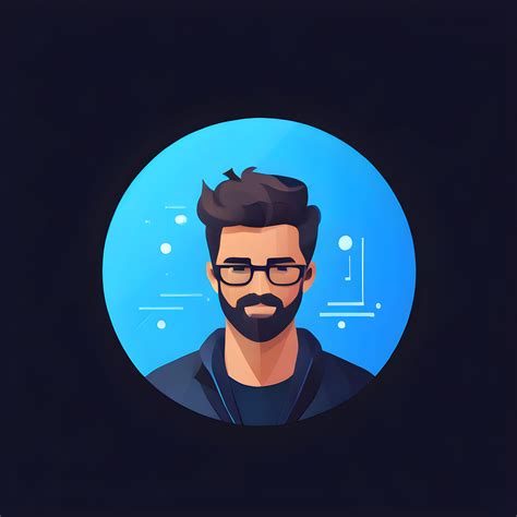 Software Developer Icon Rendered As Flat Character Illustrat By 현지기