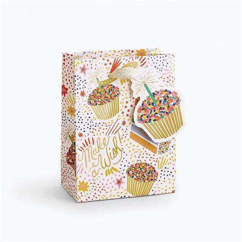 Rifle Paper Co Birthday Cake Small T Bag Paper Source