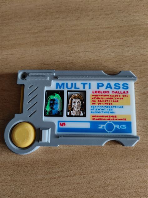 Fifth Element Multi Pass Movie Prop By Crabstiks Makerworld Download