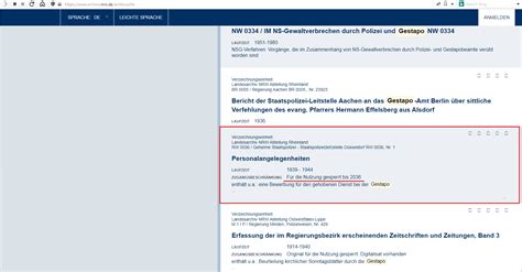 Nrw Archiv Gestapo Akten Gesperrt Bis 2036 Free Download Borrow And