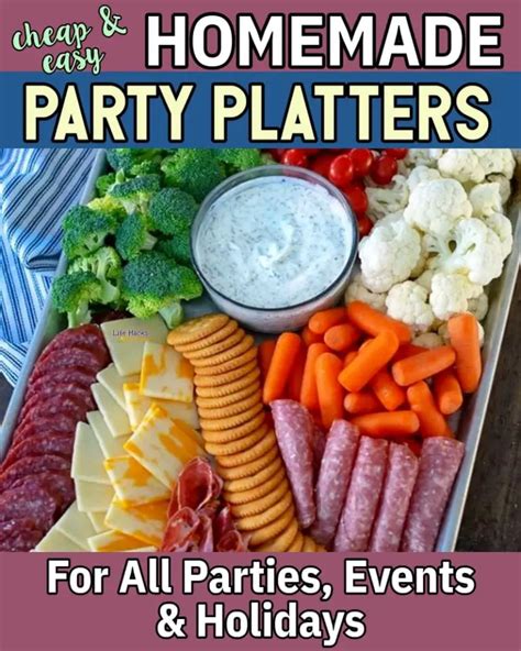 37 Party Food Platters And Easy Snack Trays To Feed A Crowd Or Small