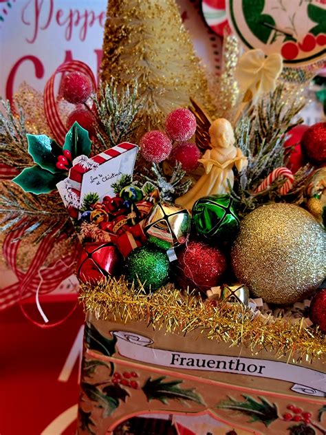 Vintage Lambertz Christmas Music Box Assemblage Etsy