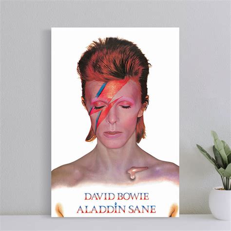 David Bowie Aladdin Sane Album Cover Poster Wand Kunst Leinwand Druck