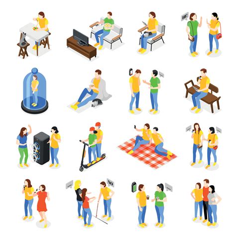 Introvert And Extrovert Icons Set 12619705 Vector Art At Vecteezy