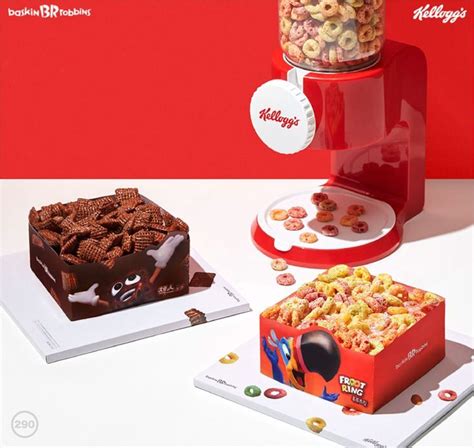 2020 Baskin Robbins Korea X Kelloggs Collaboration Cake Design