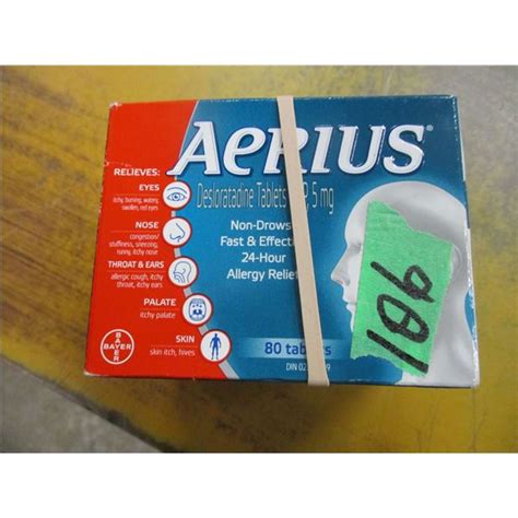 Aerius Allergy 80 Tablets Per Box