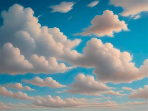 Premium Ai Image Free Pixar Style Painting Sky With Clouds
