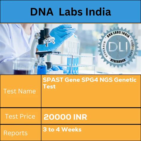Spast Gene Spg4 Ngs Genetic Test Cost 20000 Inr In India