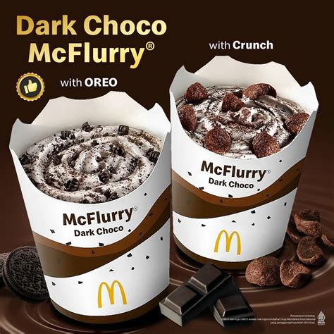Yuk Coba Kelezatan Dark Choco Mcflurry Pecinta Cokelat Merapat Yuk Nikmati Dark Choco