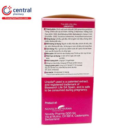 Thuốc Urofizz Hỗ Trợ điều Trị Tiểu Buốt Viêm đường Tiểu