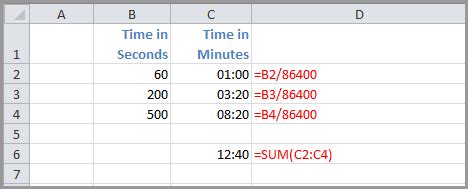 How Do I Convert Seconds To Minutes In Microsoft Excel