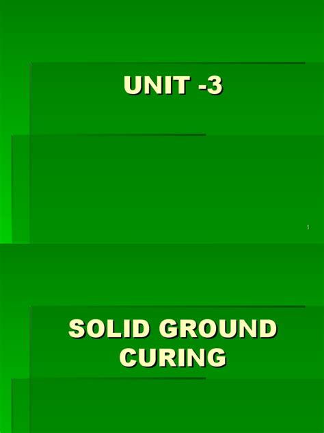 Solid Ground Curing Pdf Lamination Casting