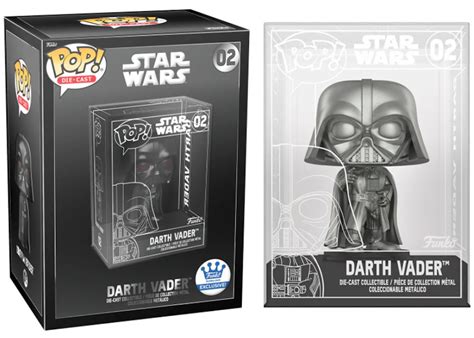 Funko Pop Die Cast Star Wars Darth Vader Funko Shop Chase Exclusive