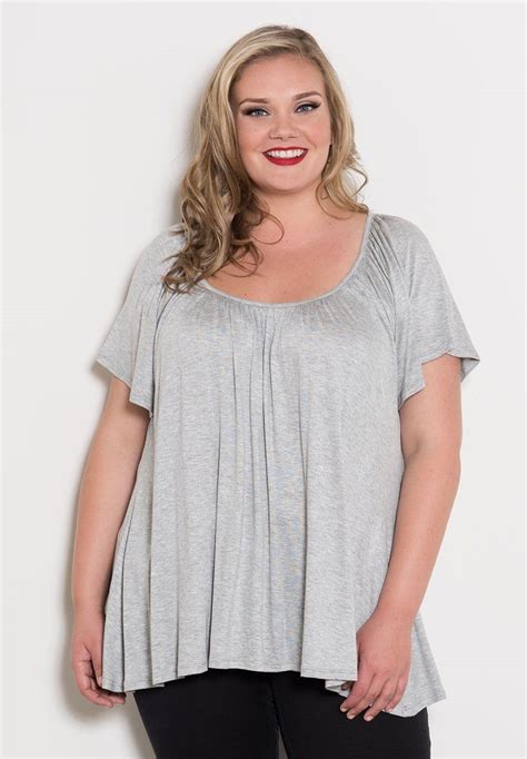 Pretty Flutter Top Plus Size Womens Tops Affordable Plus Size