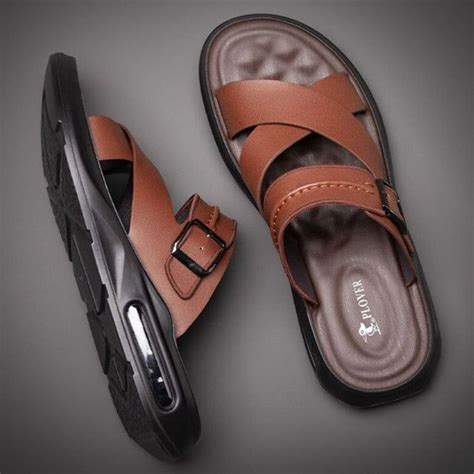 Comfortable Leather Mens Casual Shoes Soft Flat Sandals Mcsx07