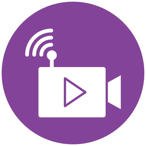 Livestream Icon Style 9487147 Vector Art At Vecteezy