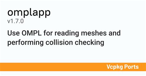 Omplapp V170 Vcpkg Ports