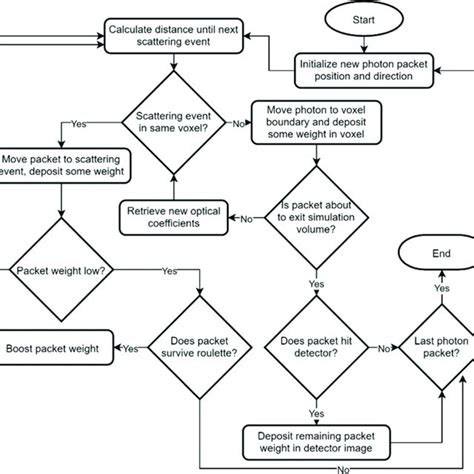 Flow Chart For The Mc Simulations The Excitation And Luminescence Mc