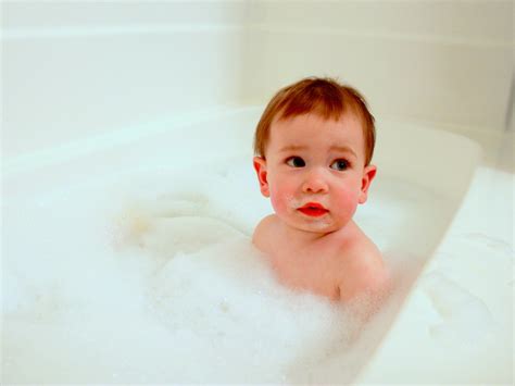 Grayson Takes His First Bubble Bath Oleg Flickr