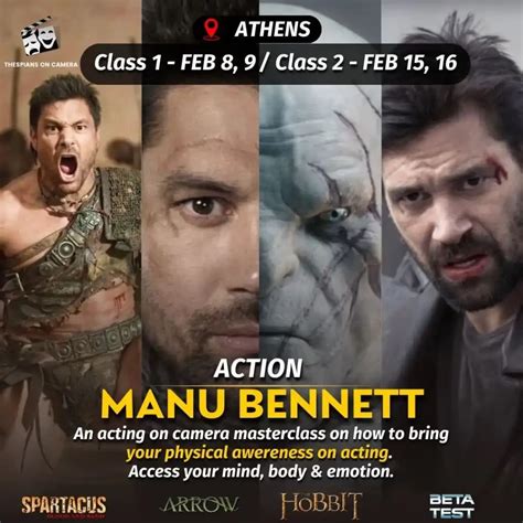 Masterclass Υποκριτικής με τον Manu Bennett Δραματική Σχολή Τράγκα