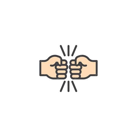 Premium Vector Fist Bump Iconeps