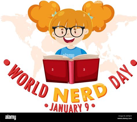 World Nerd Day Banner Design Illustration Stock Vector Image And Art Alamy