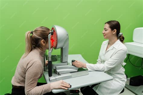 Premium Photo Corneal Topography Eye Vision Test For Visual Description Of The Shape And Power