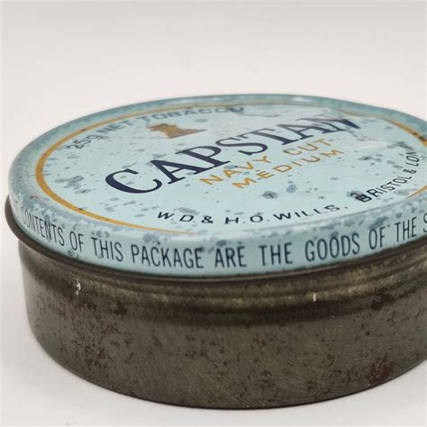 Vintage Tobacco Tin Capstan Navy Cut Cabinet S