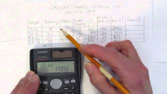 Calculate Standard Deviation For Grouped Data Youtube