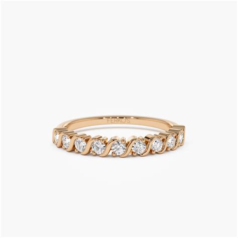 14k Gold Womens Diamond Wedding Ring Ferkos Fine Jewelry