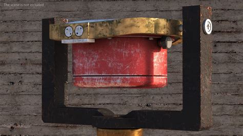 Old Ship Compass Red 3d Model 49 3ds Blend C4d Fbx Max Ma Lxo