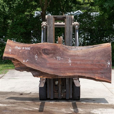 Walnut Slab No 1166 Elko Hardwoods Modern Live Edge Furniture Dining And Conference Tables