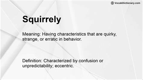 Squirrely Meaning Youtube