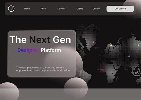 Glass Morphinism Effect Website Page By Yukta On Dribbble