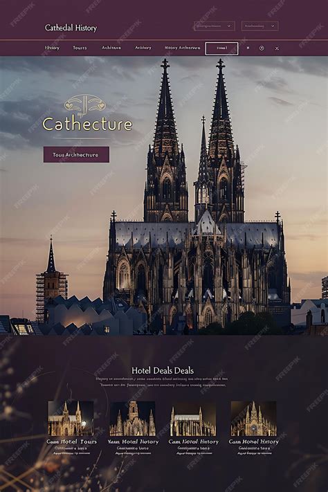Cologne Cathedral Germany With Responsive Cards Gothic Pilgr Website