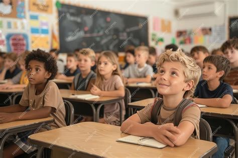 Classroom Full Of Diverse Students Learning And Interacting Photo