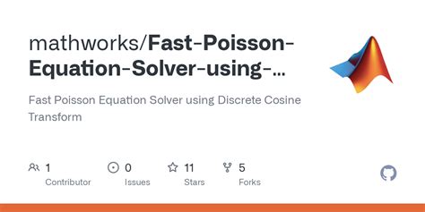 Github Mathworksfast Poisson Equation Solver Using Dct Fast Poisson Equation Solver Using