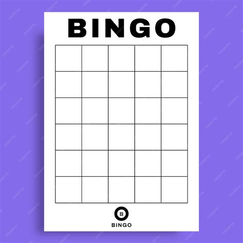 Modèle De Carte De Bingo Vecteur Gratuite