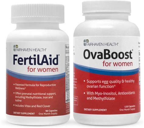 Fertilaid For Women And Ovaboost Combo Female Fertility
