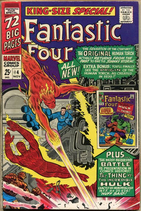 Fantastic Four Annual 4 Fn Origin Of The Golden Age Human Torch