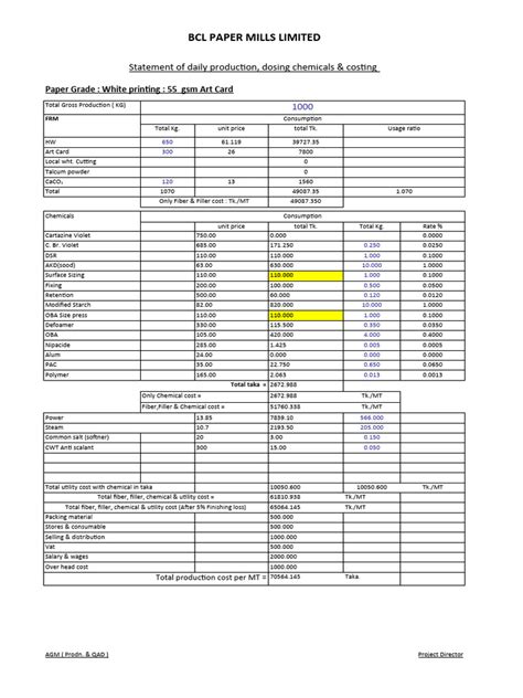 Bpml Costing Pdf Paper Industrial Processes