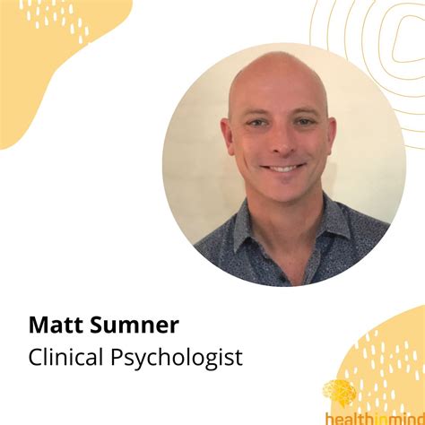 We Are Delighted To Welcome Matt Sumner Our Newest Member Of The Team At Health In Mind Matt