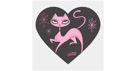 Cute Prancing Cat Sticker By Fluff Zazzle
