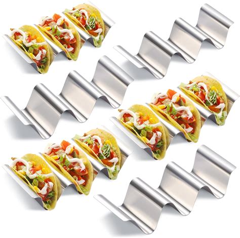 Taco Holder 4 Packs Health Material Stainless Steel Taco